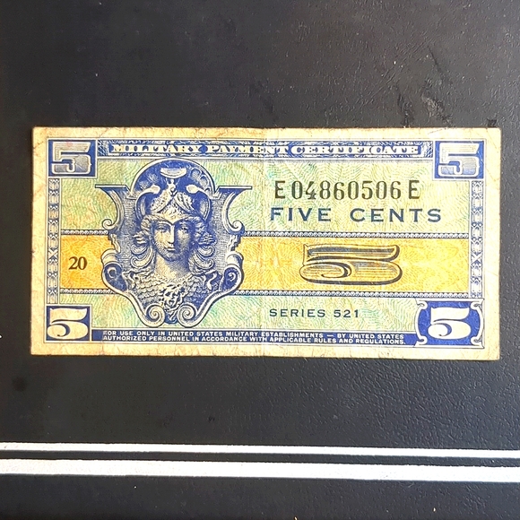 Other | 5 Military Payment Certificate | Poshmark